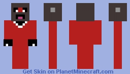 the red man with helmet Minecraft Skin