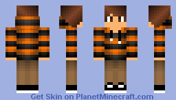 Orange Striped Boy Minecraft Skin