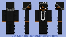 Suit 3 beanie with glasses Minecraft Skin