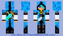 Swordsman -AQUA EDITION- Minecraft Skin