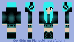 Aqua Girl -AQUA EDITION- Minecraft Skin