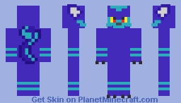 Water type Litten Minecraft Skin