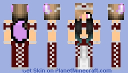 Fire wolf Minecraft Skin