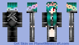 Girl With Flower Crown Minecraft Skin