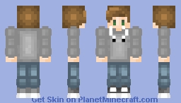 Gray Boy (by Quzj) First skin Minecraft Skin