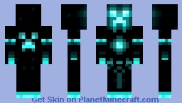 Neon Creeper Minecraft Skin