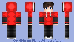 Red Huddy Man Minecraft Skin