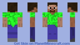 Green Steve Minecraft Skin