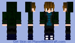 Green hood Minecraft Skin