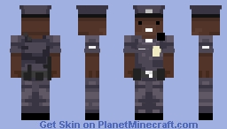 -COP- (Black) (hat) Minecraft Skin