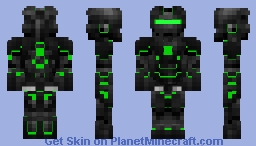 Radioactive Securo-Bot Model H323 Minecraft Skin