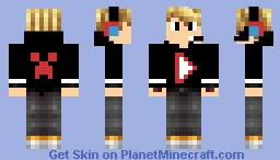 RCM BLACK JACKET Minecraft Skin