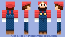 Mario Minecraft Skin