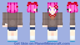 DDLC Natsuki Minecraft Skin