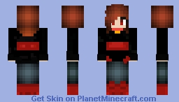 Chara with a collar Minecraft Skin