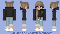 Lazy girl Minecraft Skin