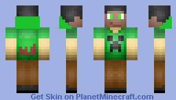 the creeper gamer Minecraft Skin
