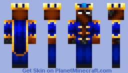 Forgotten king of justice (now king of darkness for revenge) Minecraft Skin
