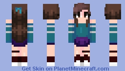 blue. Minecraft Skin