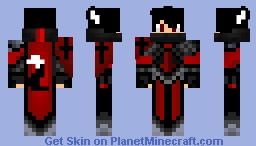 Red armour warrior Minecraft Skin