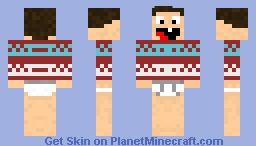 Festive noob baby Minecraft Skin