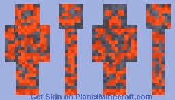 Lava Creeper Minecraft Skin