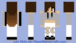 White girl Gamer Minecraft Skin