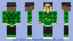 Boy with green jacket Minecraft Skin
