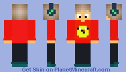 Red Smile guy Minecraft Skin