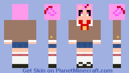 doki doki literature club natsuki Minecraft Skin