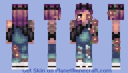 Flowered 𑁍 Milly Minecraft Skin