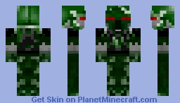 robot army man Minecraft Skin