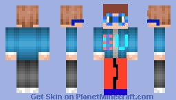 boy with glasses Minecraft Skin