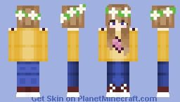 ♡Flower Crown Girl♡ Minecraft Skin