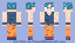 Goku blue Minecraft Skin