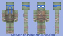 TMNT Leonardo Minecraft Skin