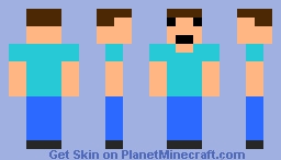 8-Bit Steve Minecraft Skin