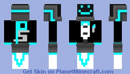 Pure Survival Robot Light-Blue Minecraft Skin