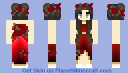 rose dress Minecraft Skin