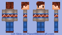 boy in sweater Minecraft Skin