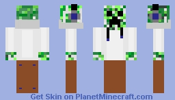 Creeper Gamer (textured) Minecraft Skin