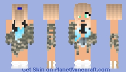 camo girl Minecraft Skin