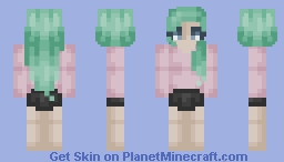 Mint cryptic (can you see it) Minecraft Skin