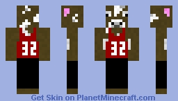 Basketball Cow Shaquille O'Neal Fan Minecraft Skin