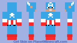 Captain America Minecraft Skin