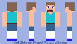 ugly steve and dumb Minecraft Skin