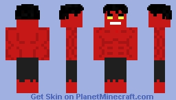 Red Hulk Minecraft Skin