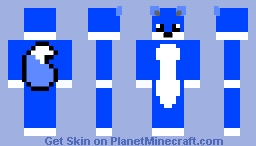 the blue fox Minecraft Skin