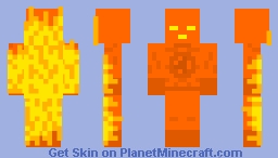 Human Torch Minecraft Skin