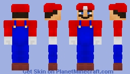 Mario Minecraft Skin